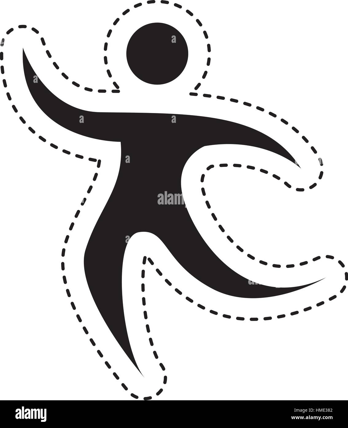 athlete figure human icon vector illustration design Stock Vector Image ...