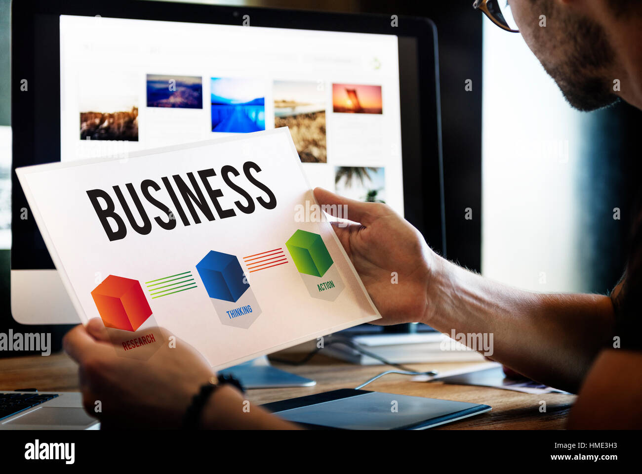 Business System Development Diagram Concept Stock Photo - Alamy