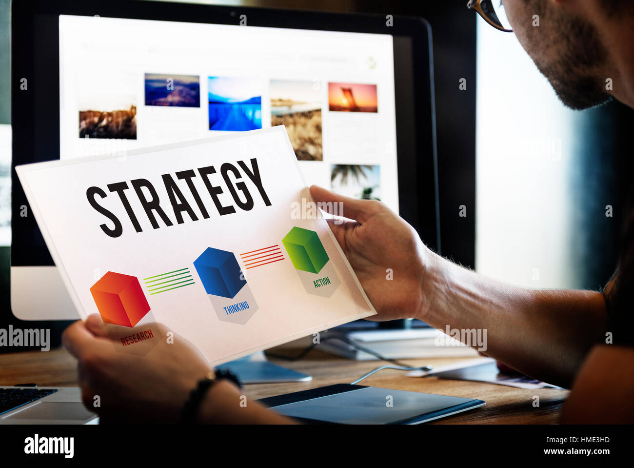 Business System Development Diagram Concept Stock Photo - Alamy