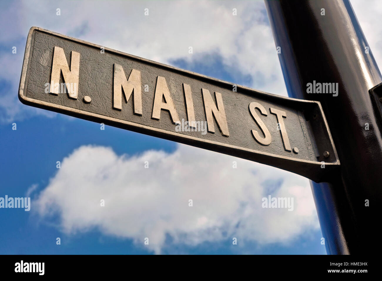 North Main Street, Street sign. Lexington, NC Stock Photo - Alamy