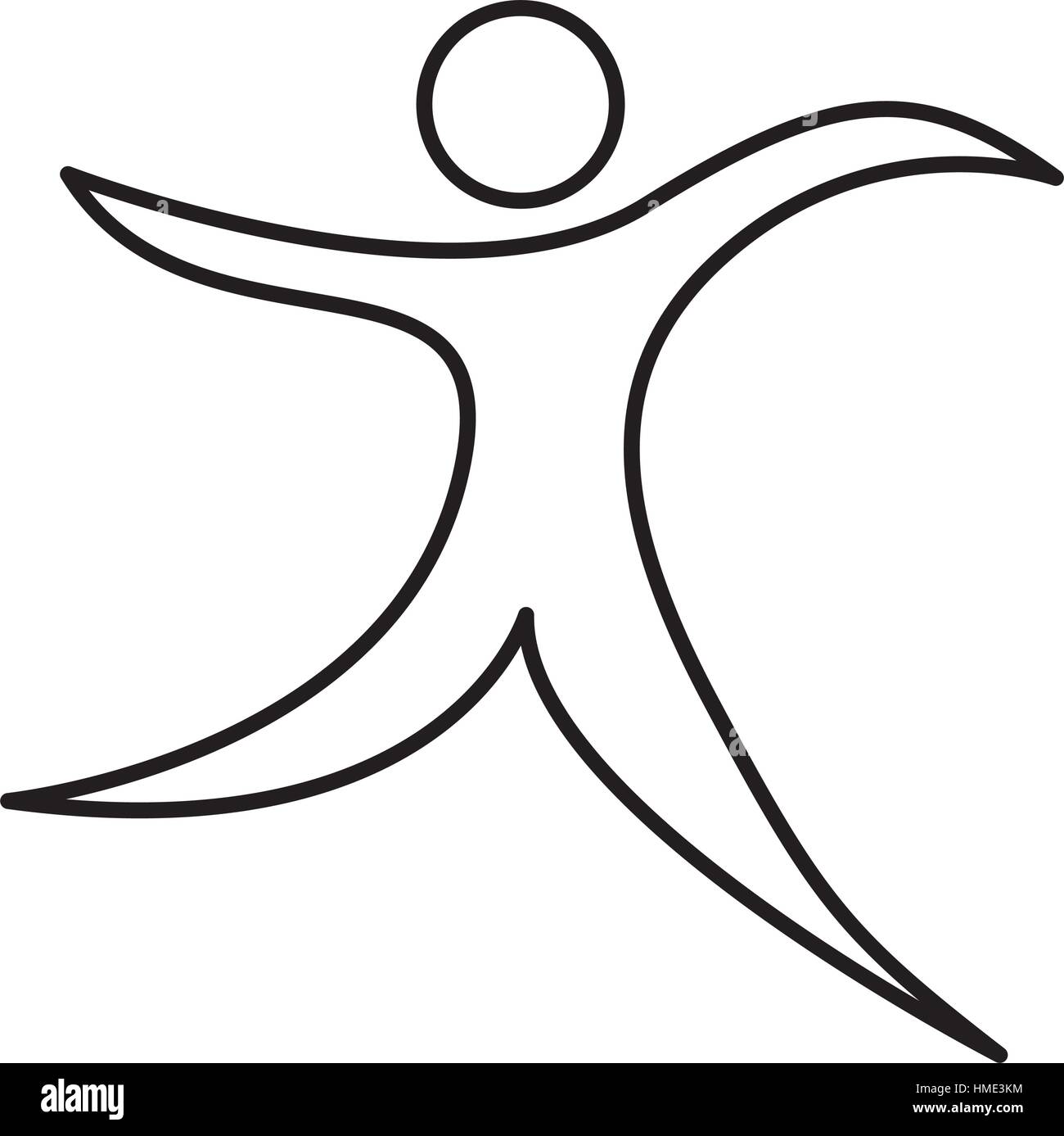 athlete figure human icon vector illustration design Stock Vector Image ...