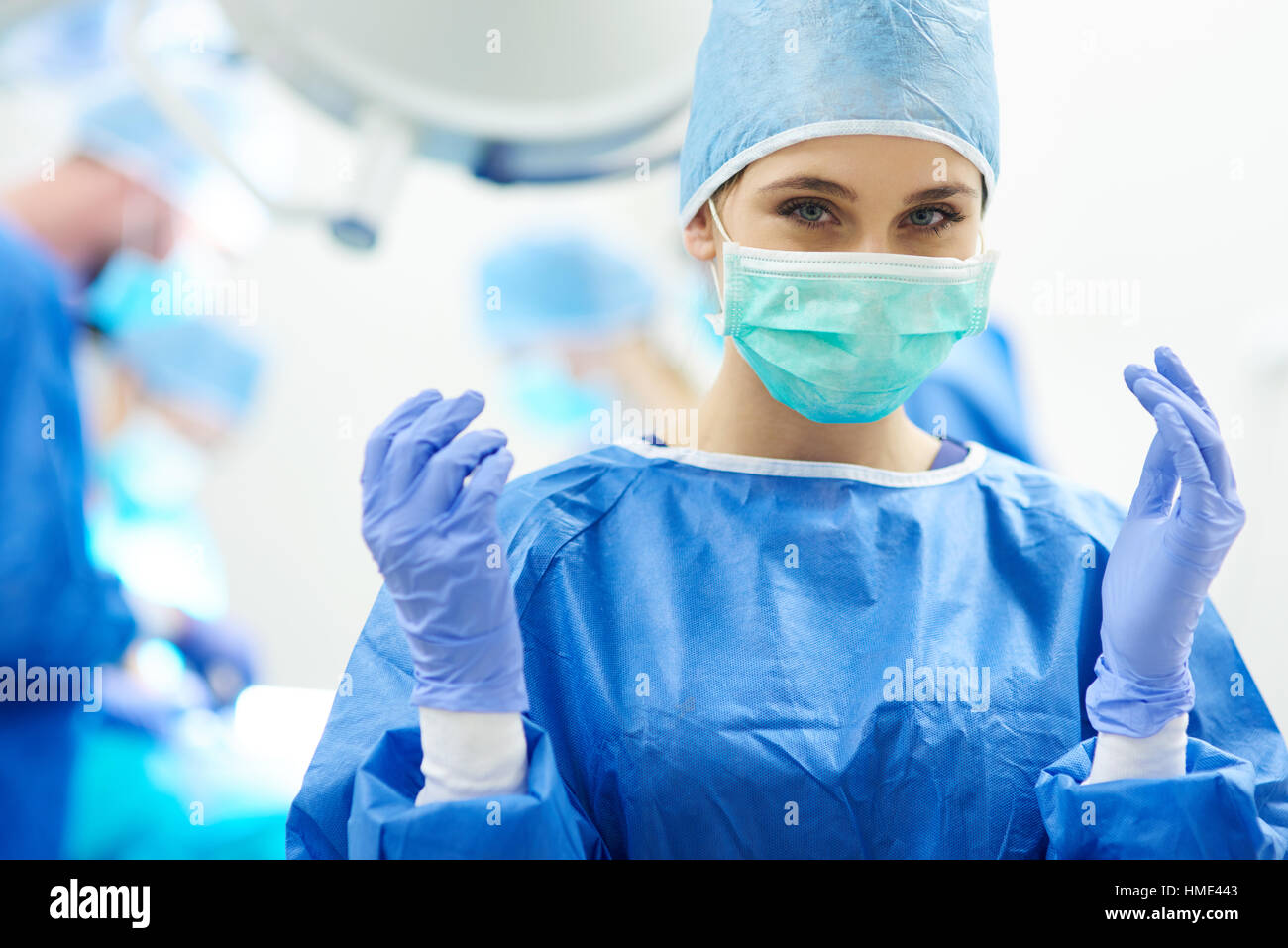 Female surgeon ready for an operation Stock Photo - Alamy