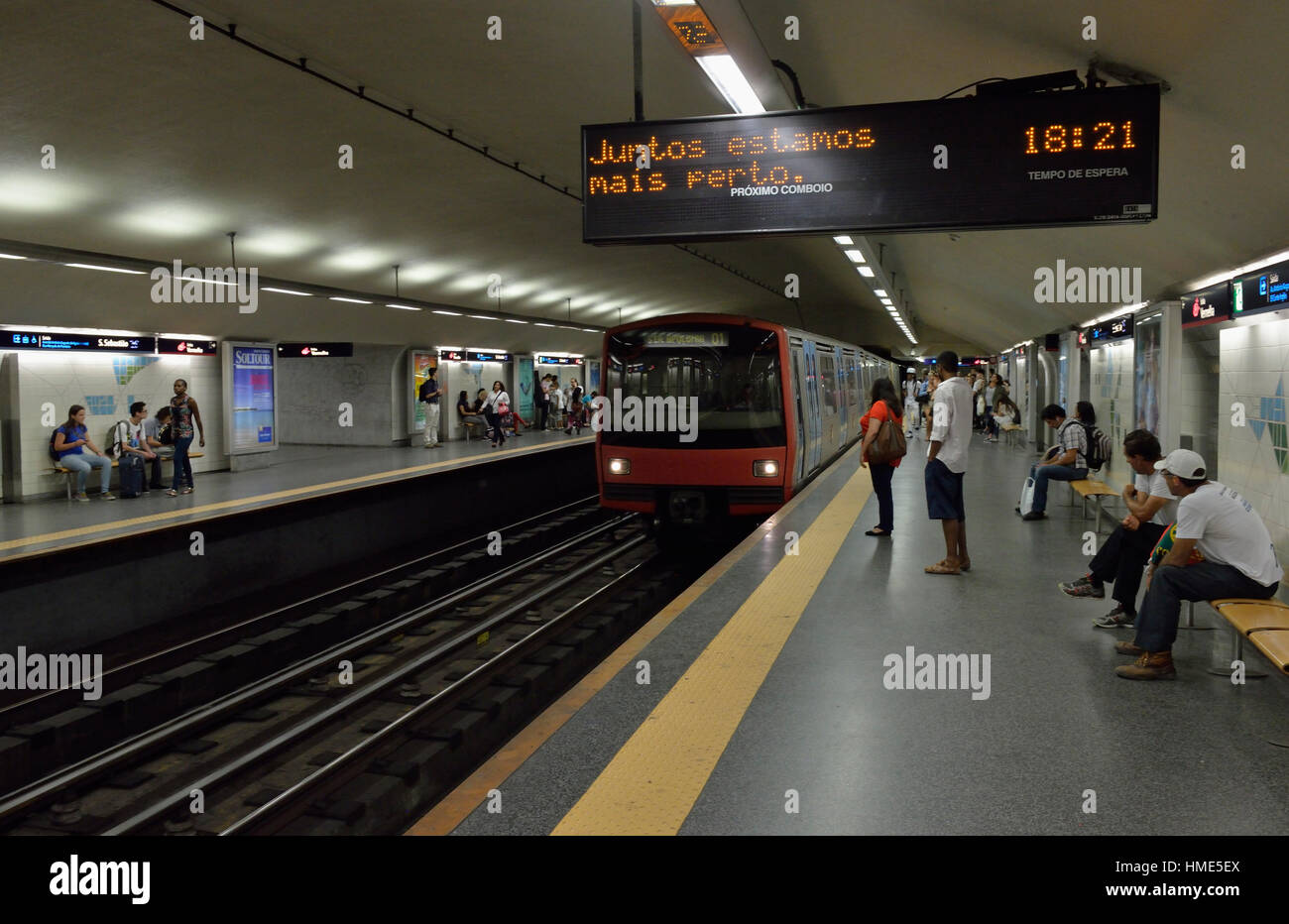The Lisbon Metro Stock Photo - Alamy