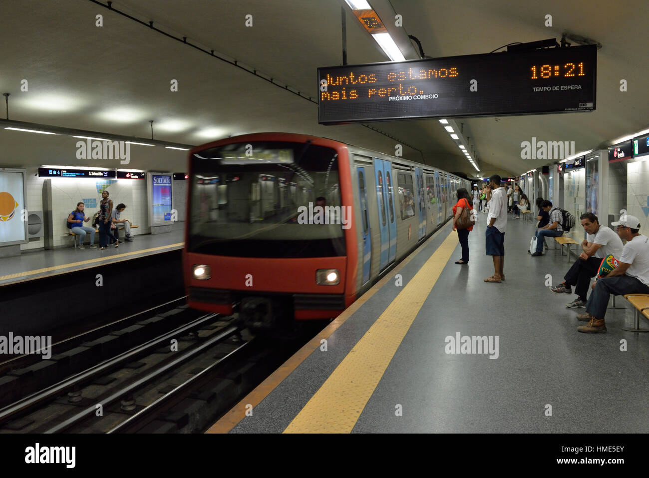The Lisbon Metro Stock Photo - Alamy