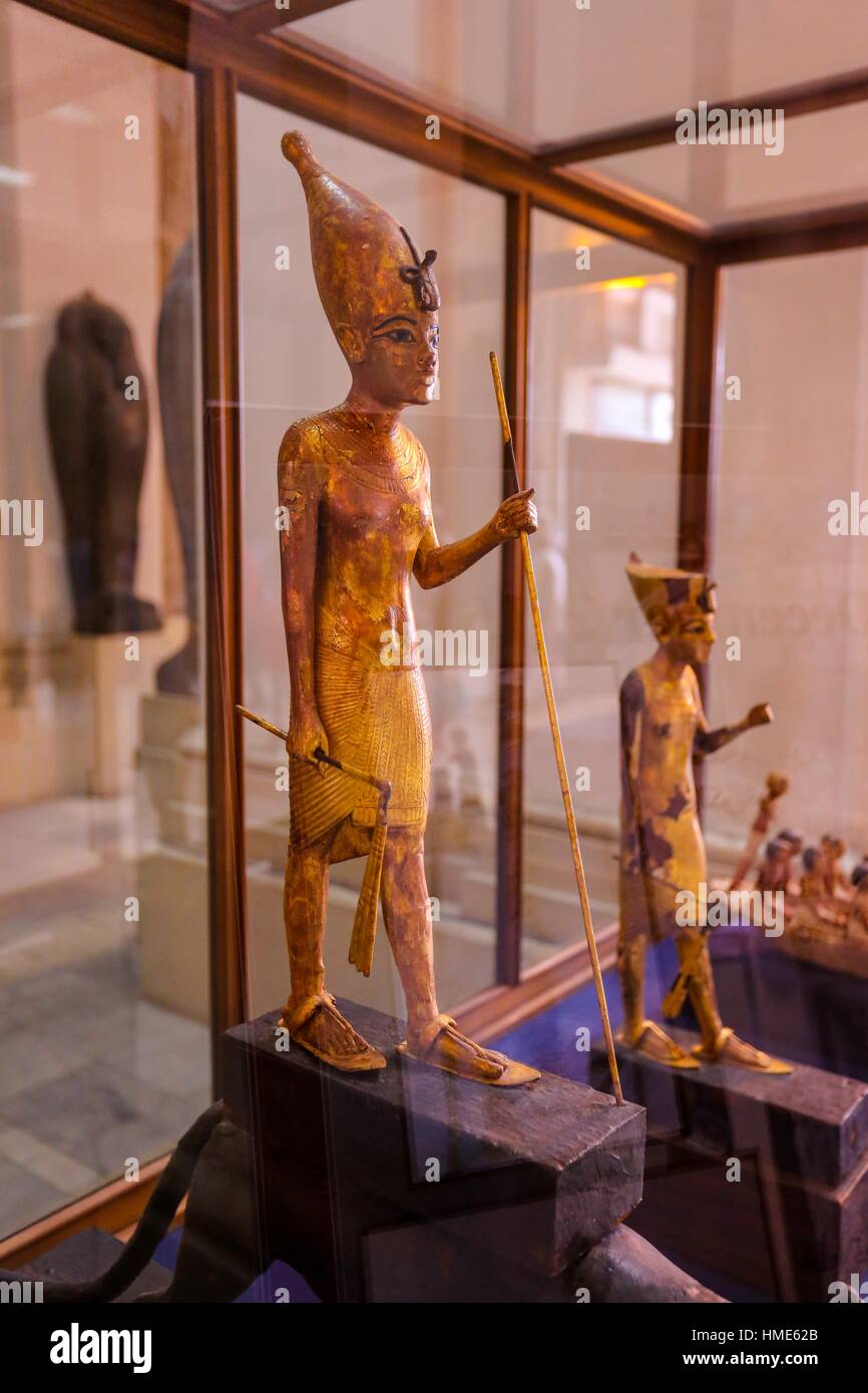 Golden Statue King Tutankhamun King High Resolution Stock Photography ...