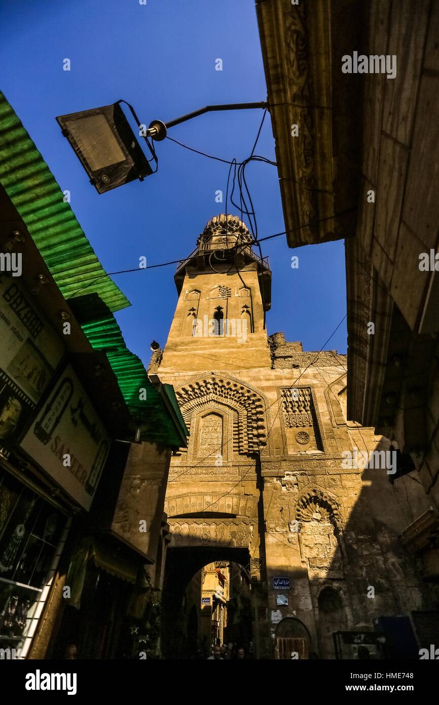View of a street in the Khan el-Khalili souk in Cairo Stock Photo - Alamy