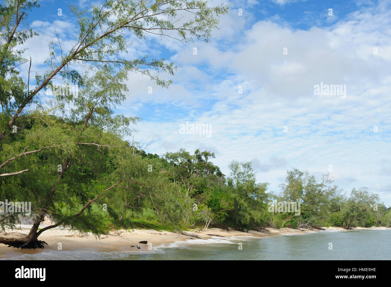 Cambodia. The beautiful coast Botum Sakor National Park near ...