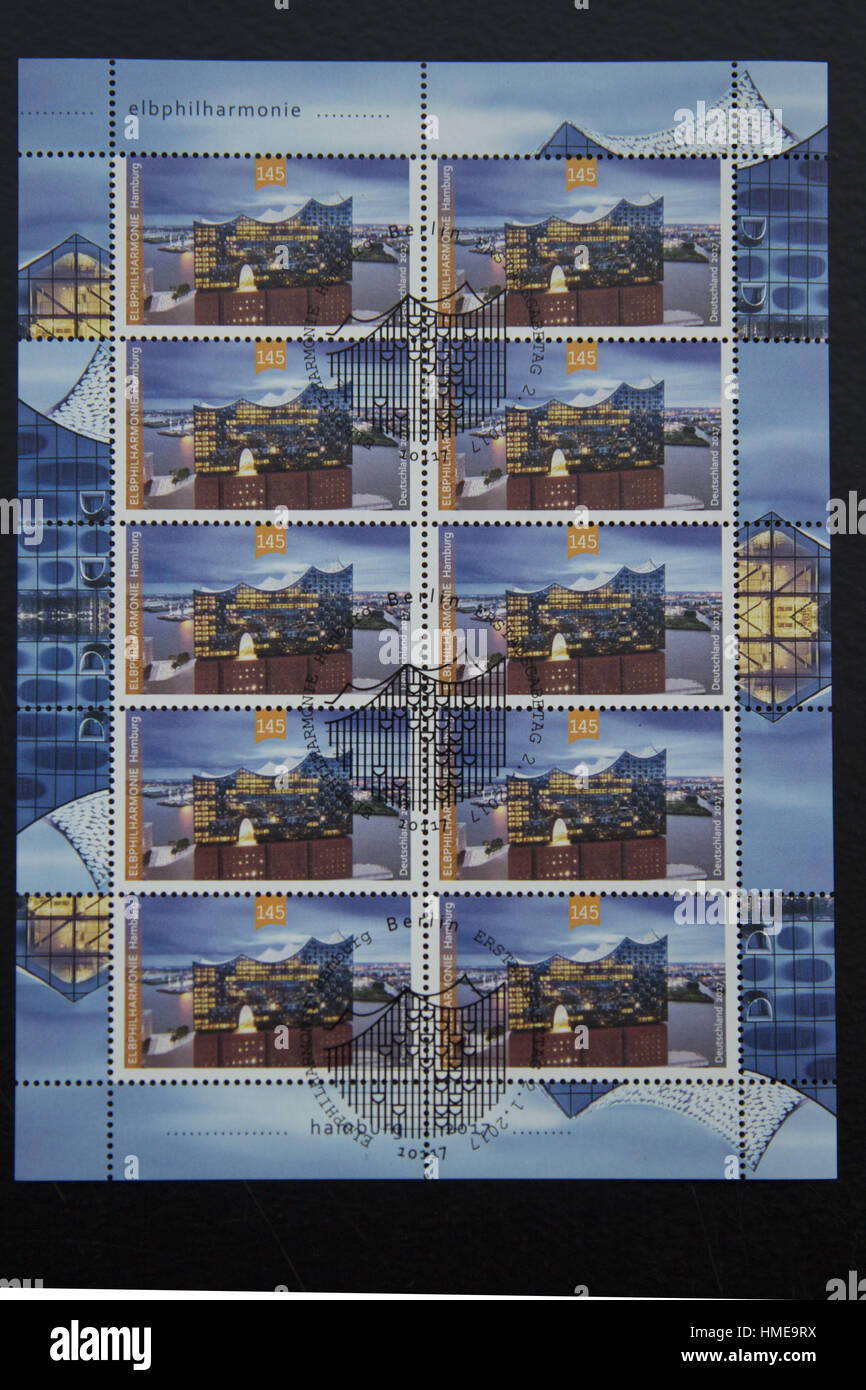 The new stamp was presented at the Elbphilharmonie Pavillon Featuring ...