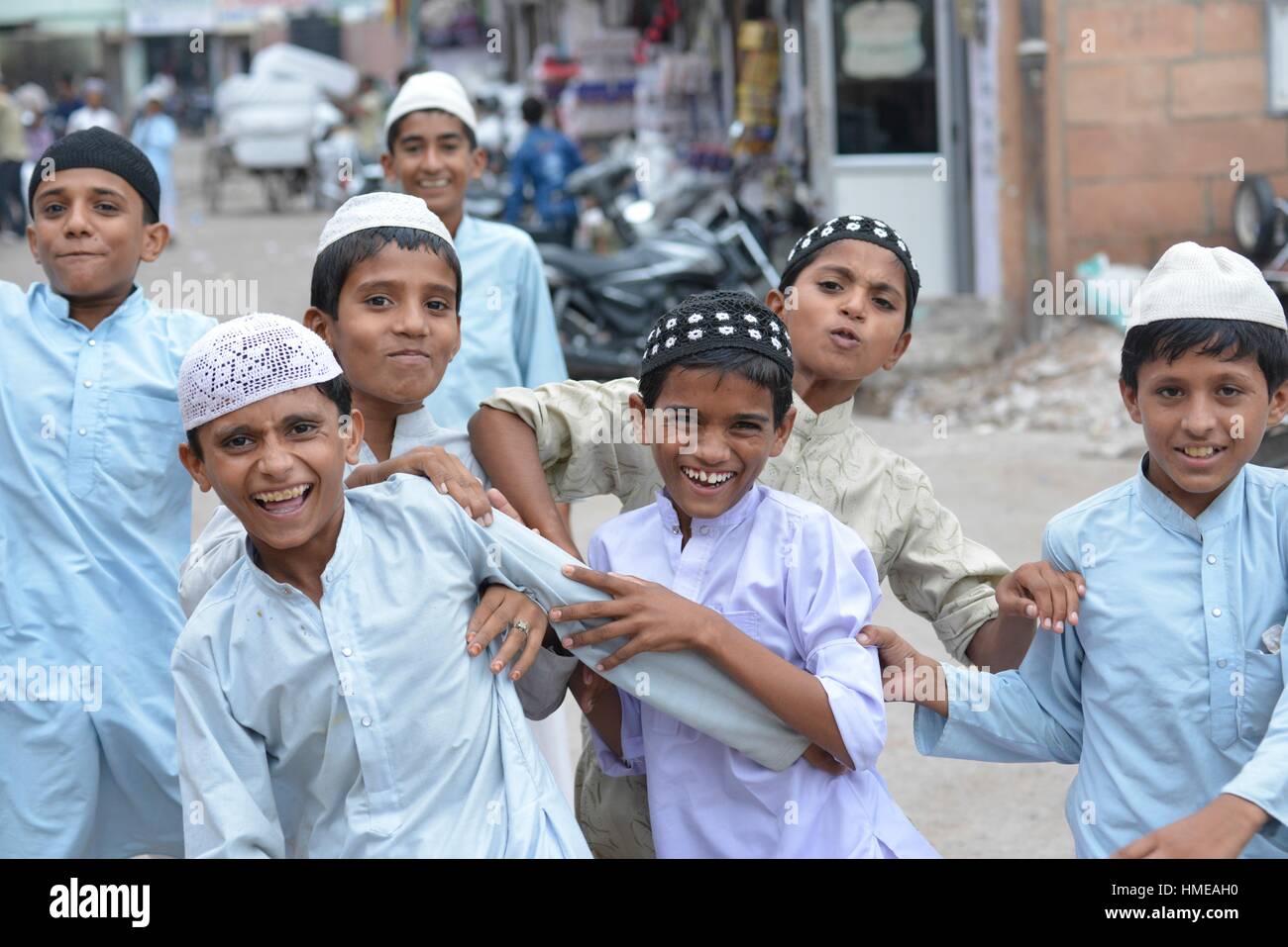 A group of muslim boys in Jodhpur, India Stock Photo - Alamy