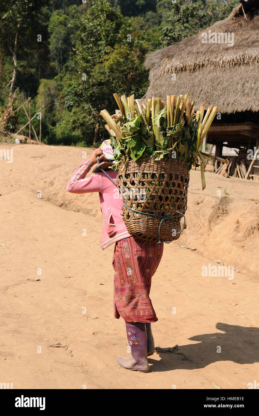 Laos kamu village hi-res stock photography and images - Alamy