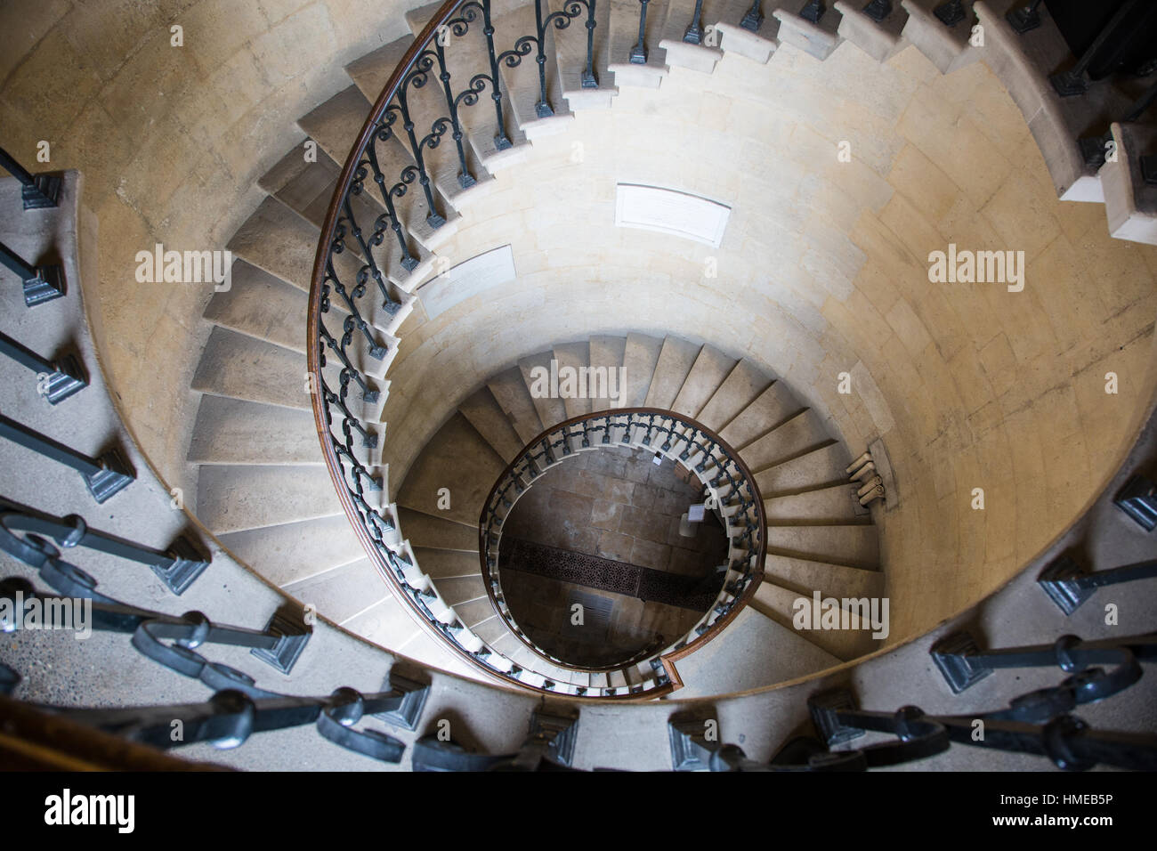 Spiral Stairwell looking down Stock Photo - Alamy