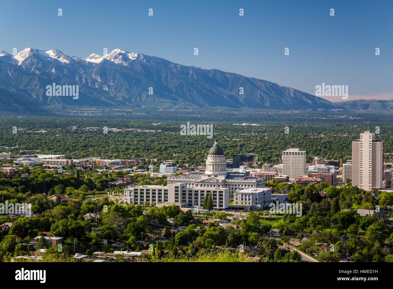 Salt Lake City Utah Skyline High Resolution Stock Photography and ...