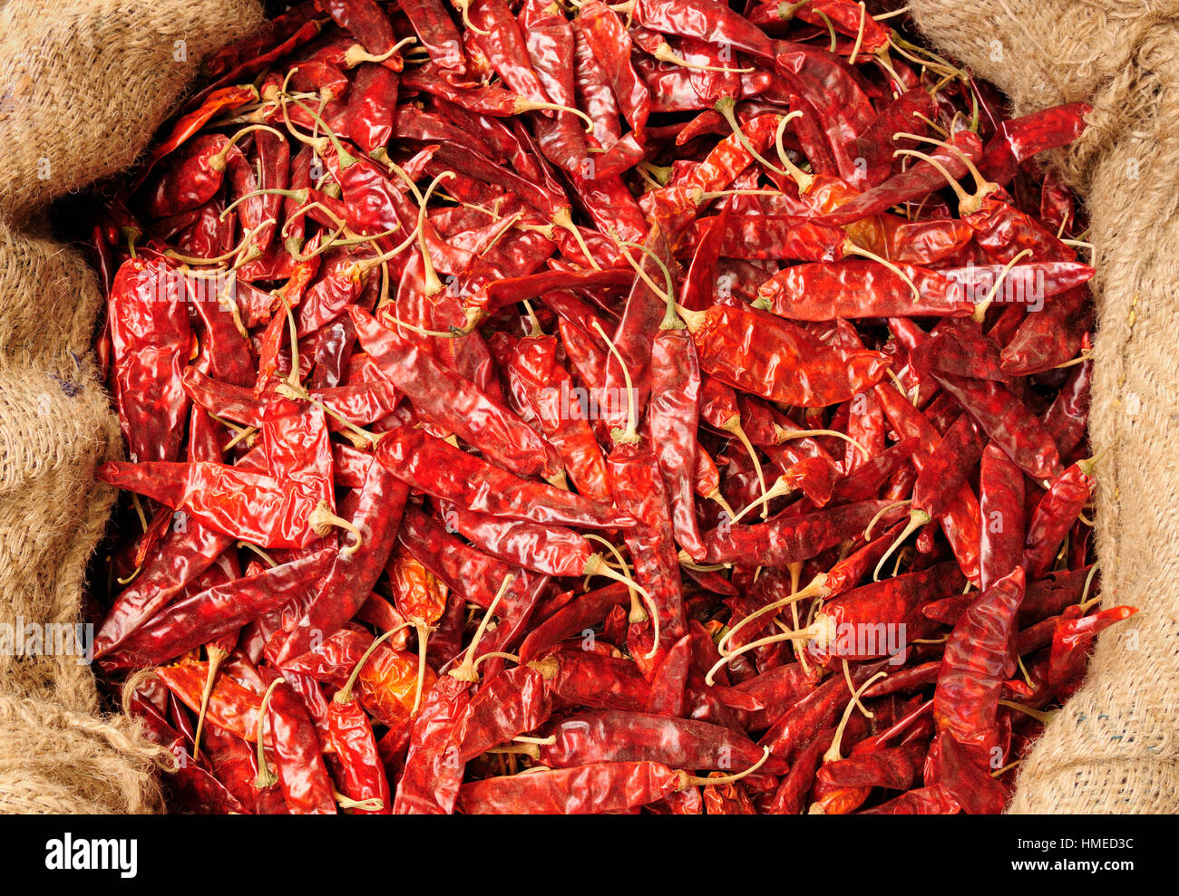 Indian Colorfully Spice. Hot red pepper Stock Photo - Alamy