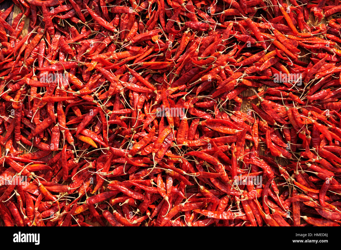Indian Colorfully Spice. Hot red pepper Stock Photo - Alamy