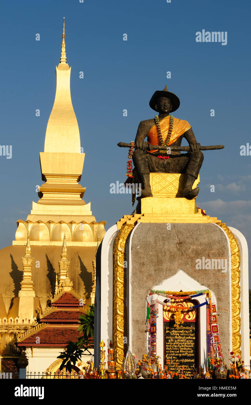 The most important national monument in Laos, Pha That Luang in ...