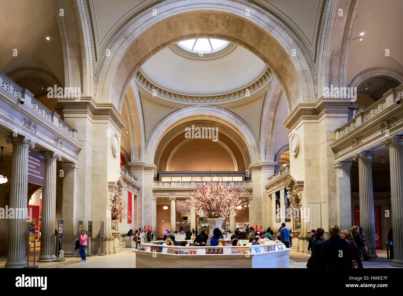 The entrance hall of the Metropolitan Museum (MET) in Manhattan, New ...