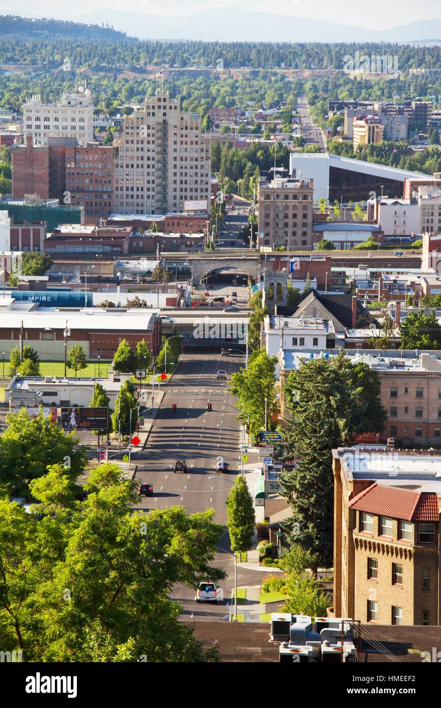 Spokane washington downtown aerial hi-res stock photography and images ...