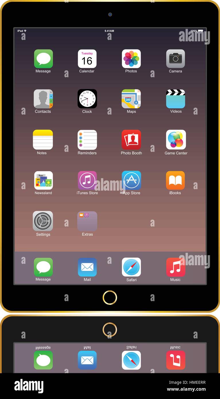 Apple ipad Stock Vector Images - Alamy