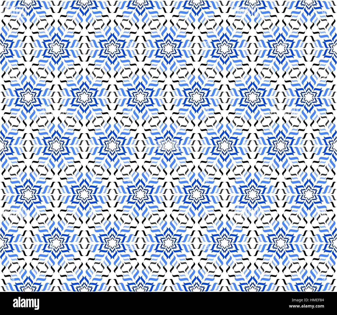 Repeating curl pattern in hexagon layout - seamless editable repeating ...