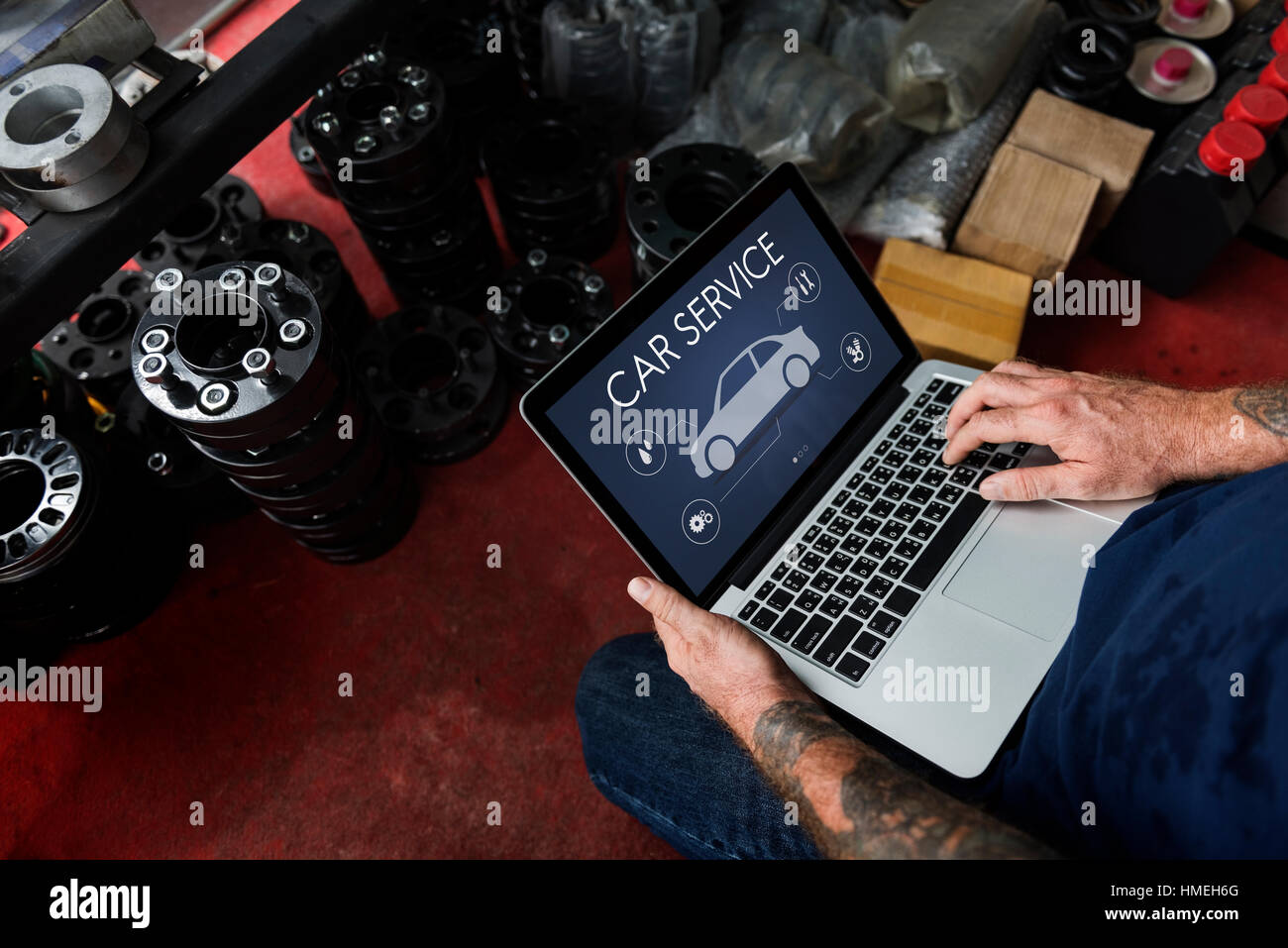 Car Service Repairment Help Concept Stock Photo - Alamy