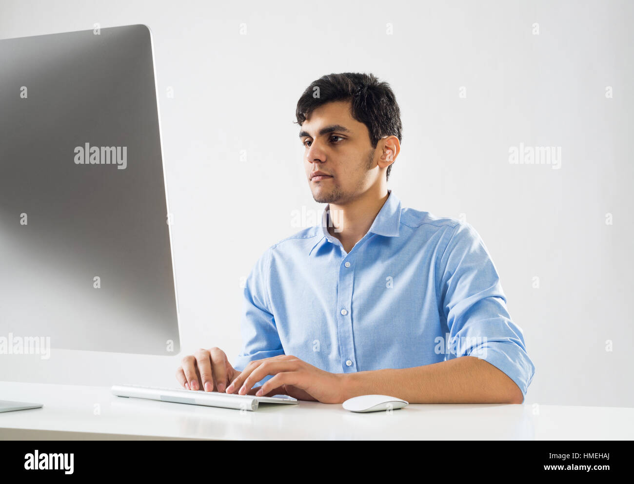 Man at work Stock Photo - Alamy