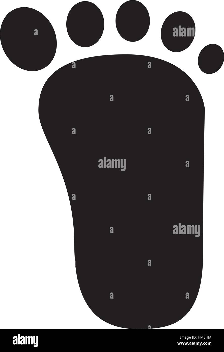Image of human footprints Stock Vector Images - Alamy