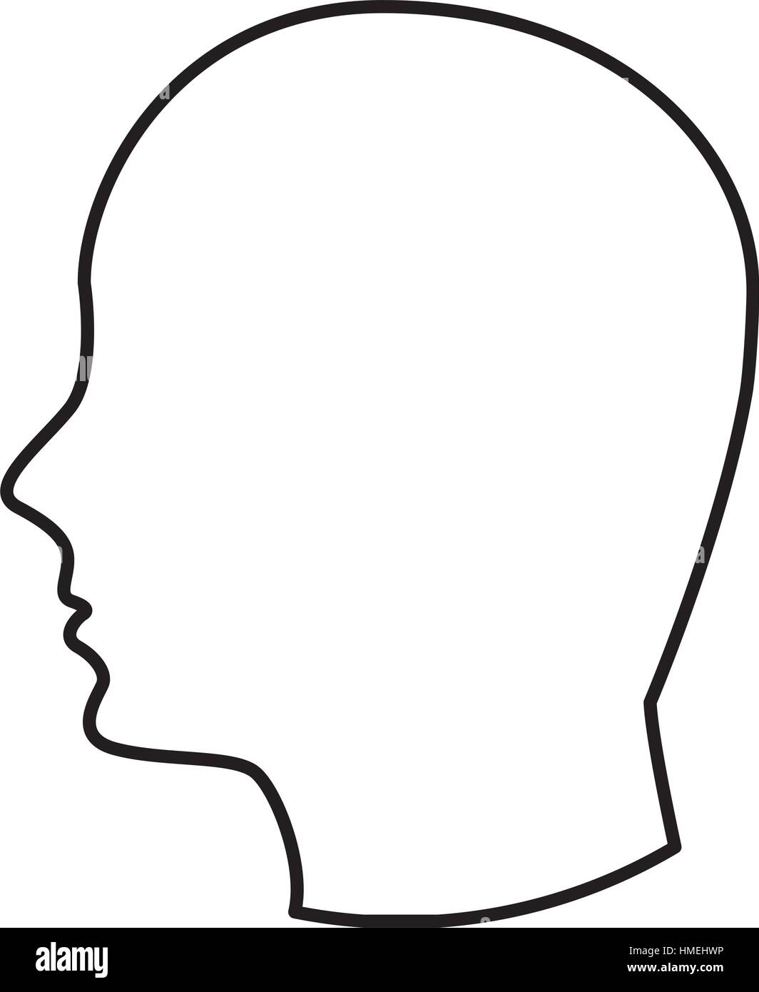 head human profile icon vector illustration design Stock Vector Image ...