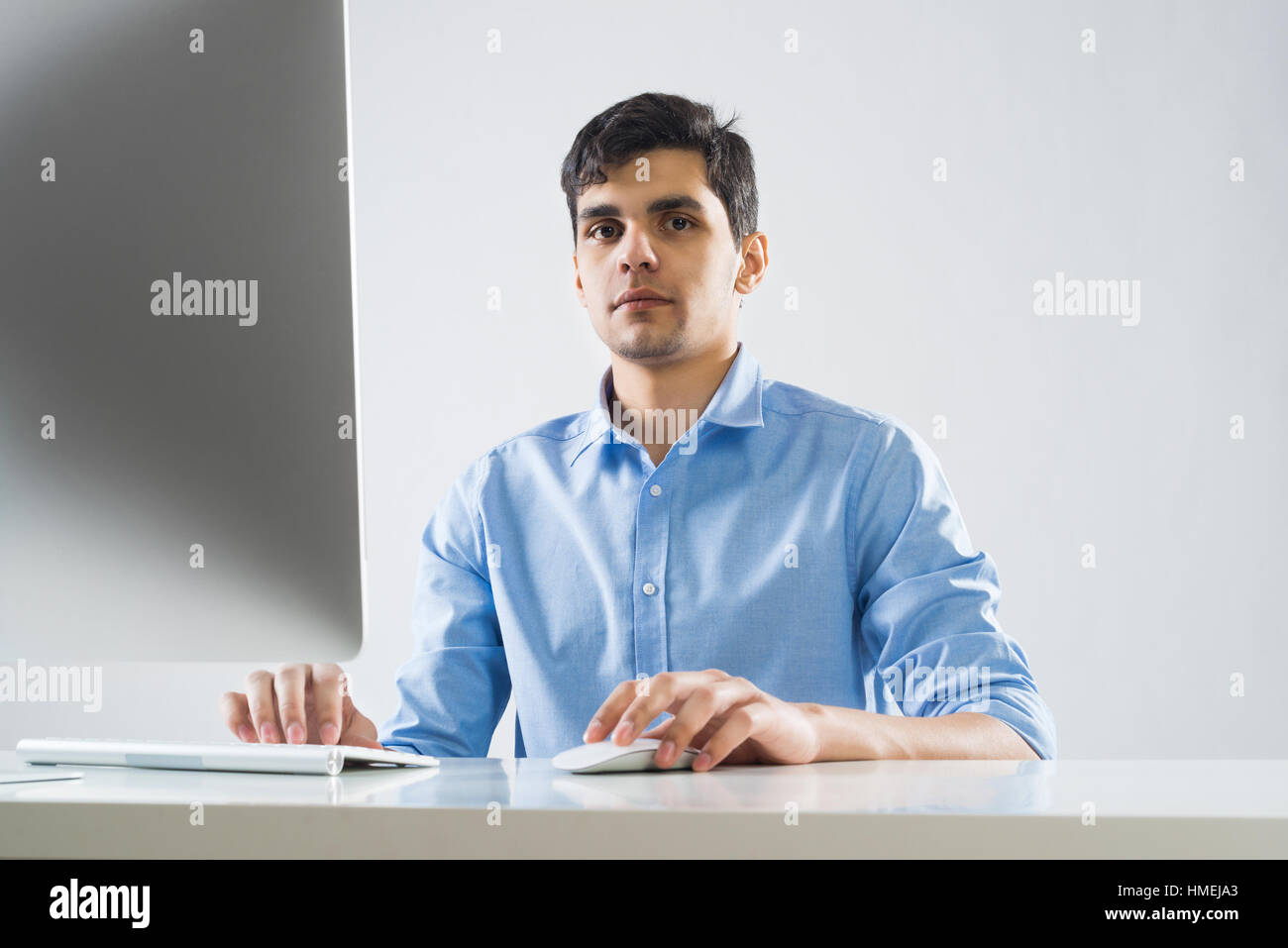 Man at work Stock Photo - Alamy