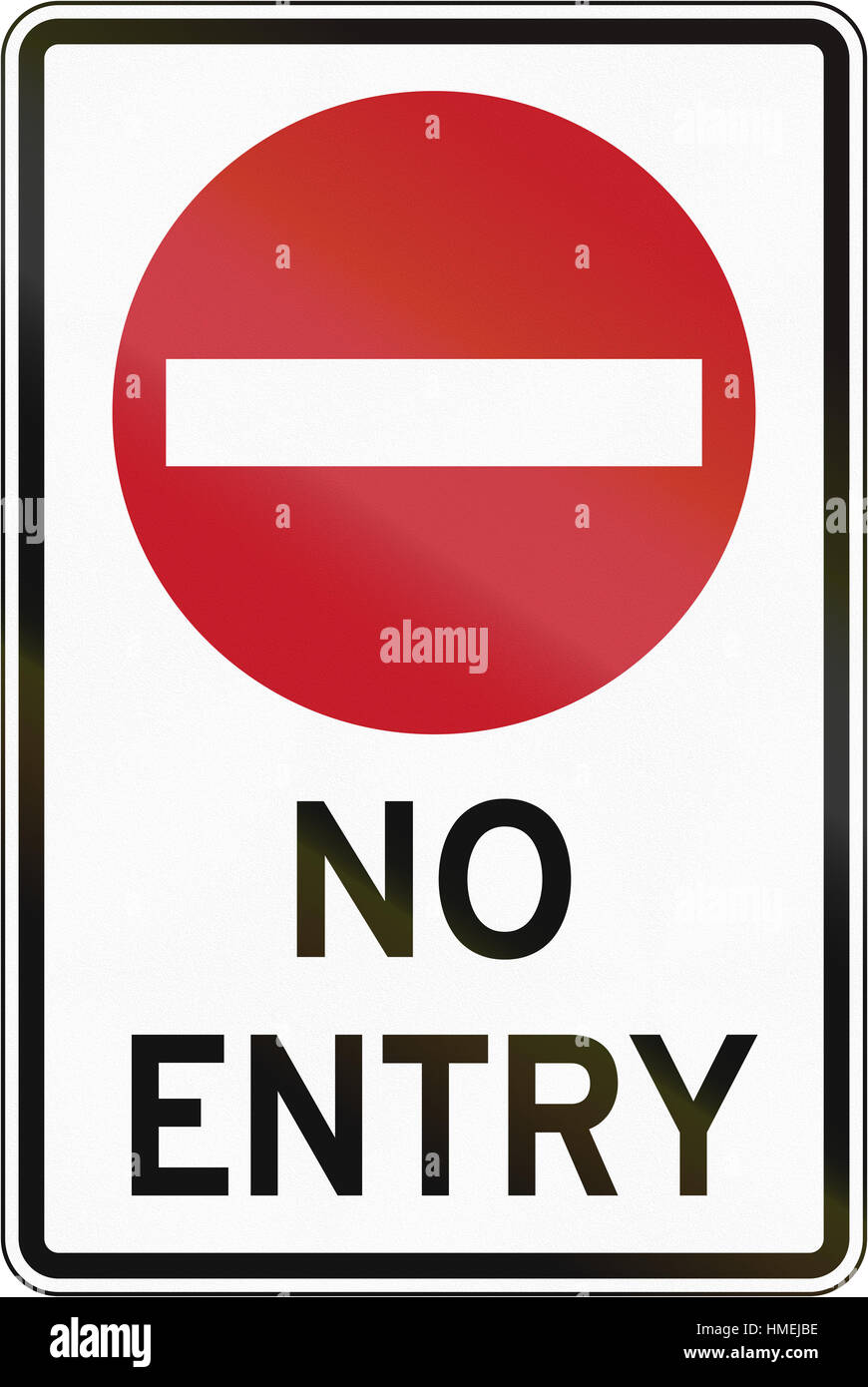 No Entry Road Sign