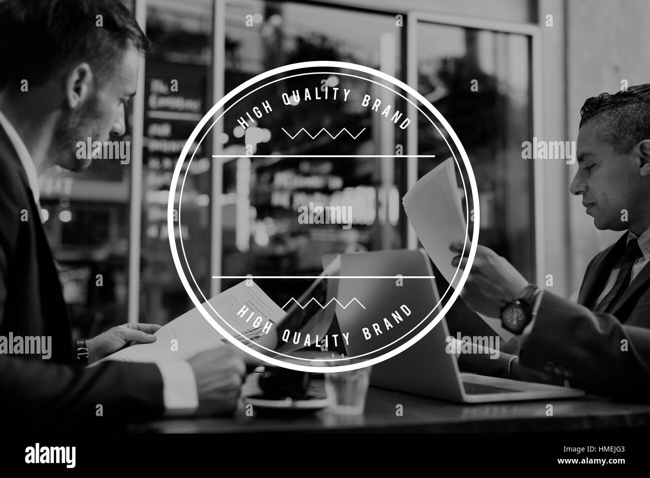 High Quality Brand Badge Banner Copy Space Concept Stock Photo - Alamy