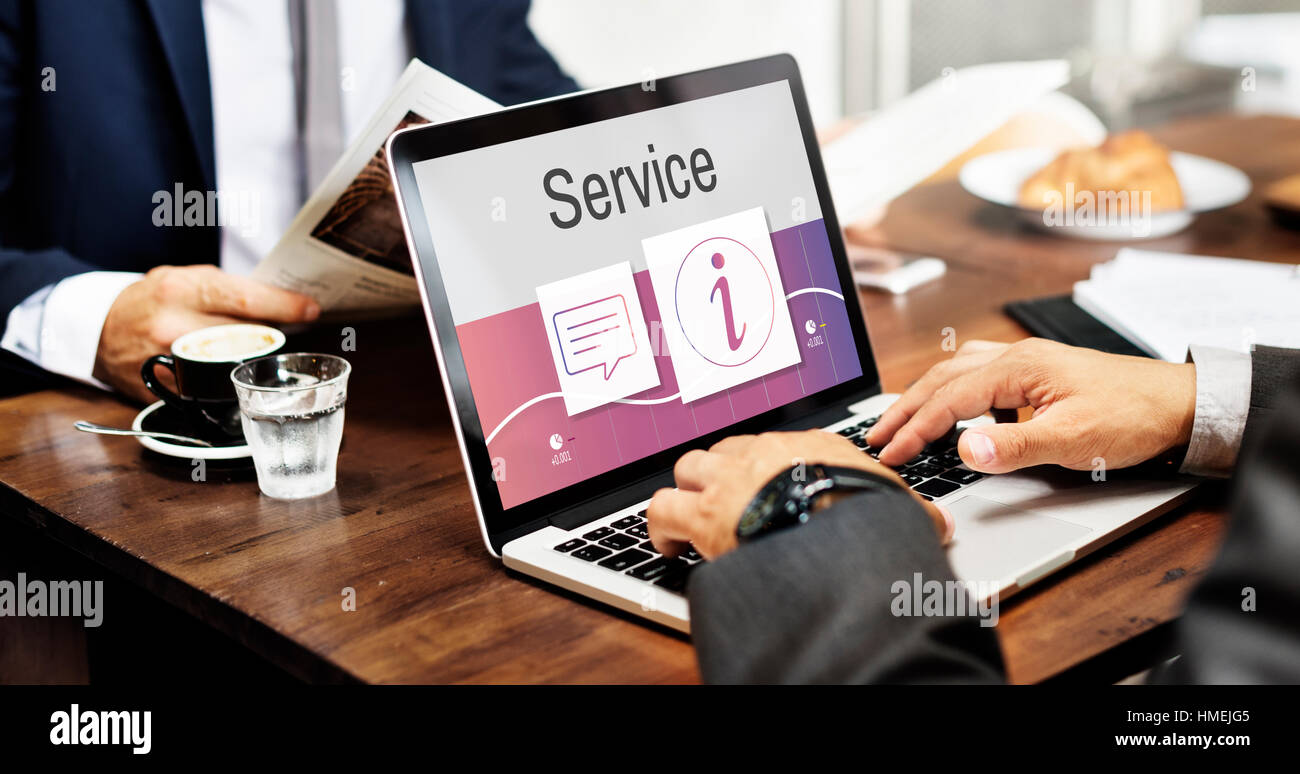 Information Customer Service Help Desk Concept Stock Photo - Alamy