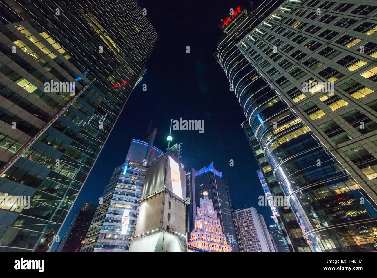 Night shots of Times Square and Broadway Stock Photo - Alamy