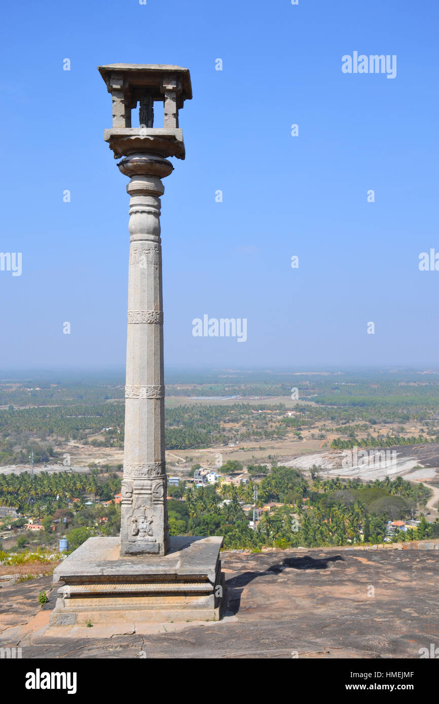 Ancient tower near Indian temple Stock Photo - Alamy