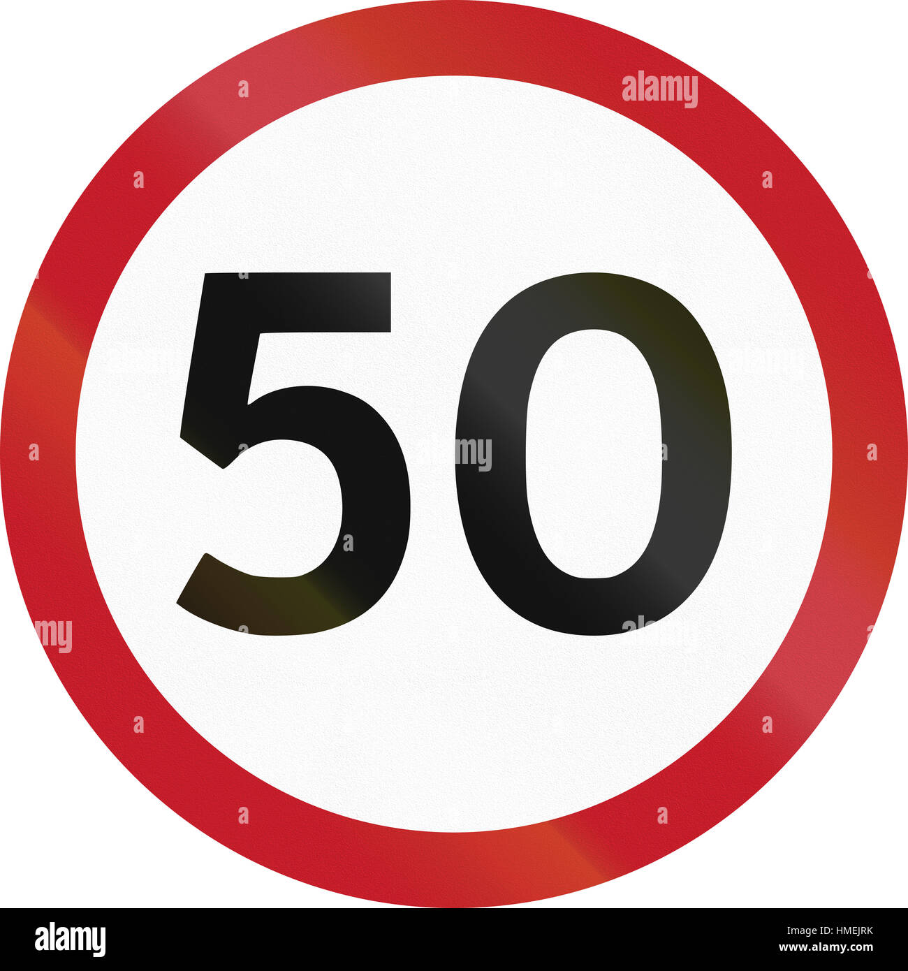 Road sign in the Philippines - 50 kph speed limit sign in the ...