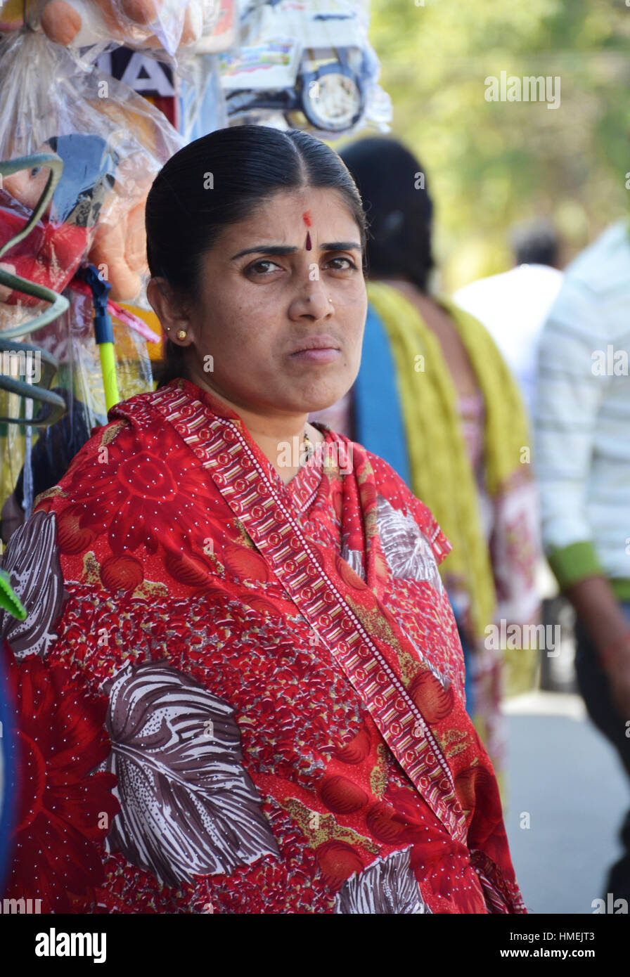 Portrait of Indian woman Stock Photo - Alamy