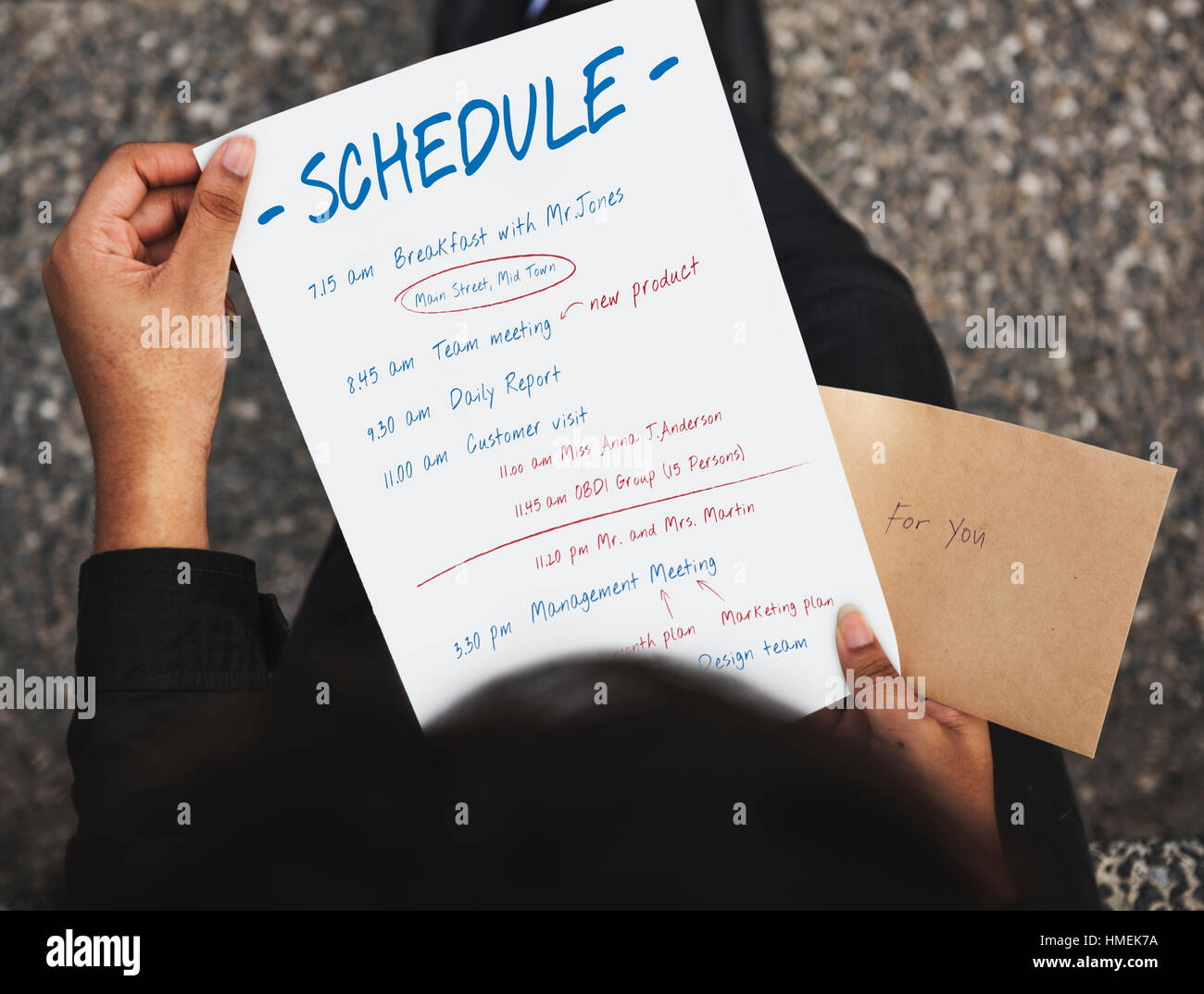 Daily schedule hi-res stock photography and images - Alamy