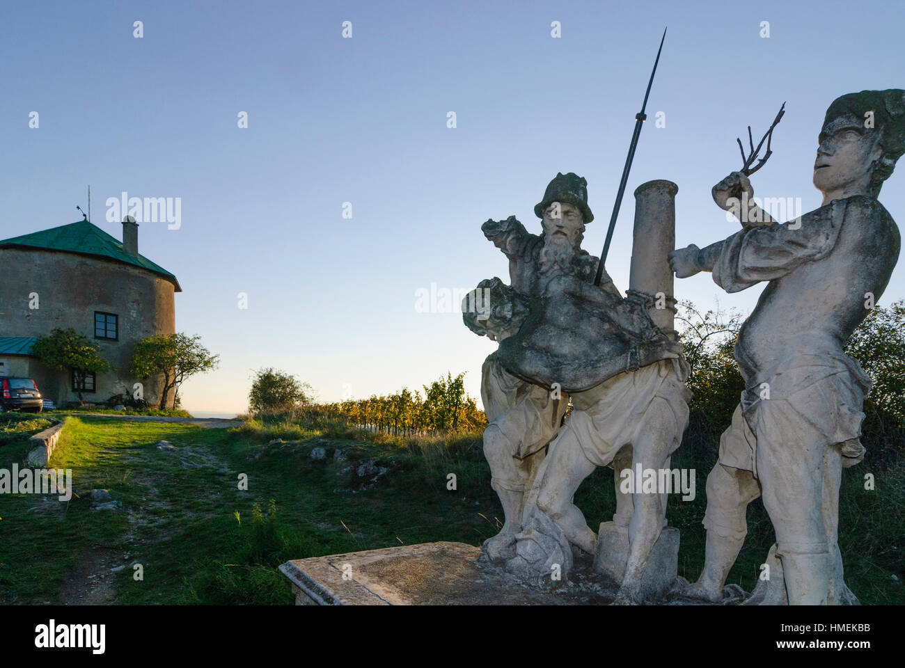 Retz: Vineyard; representation of the castigation of wine thieves ...