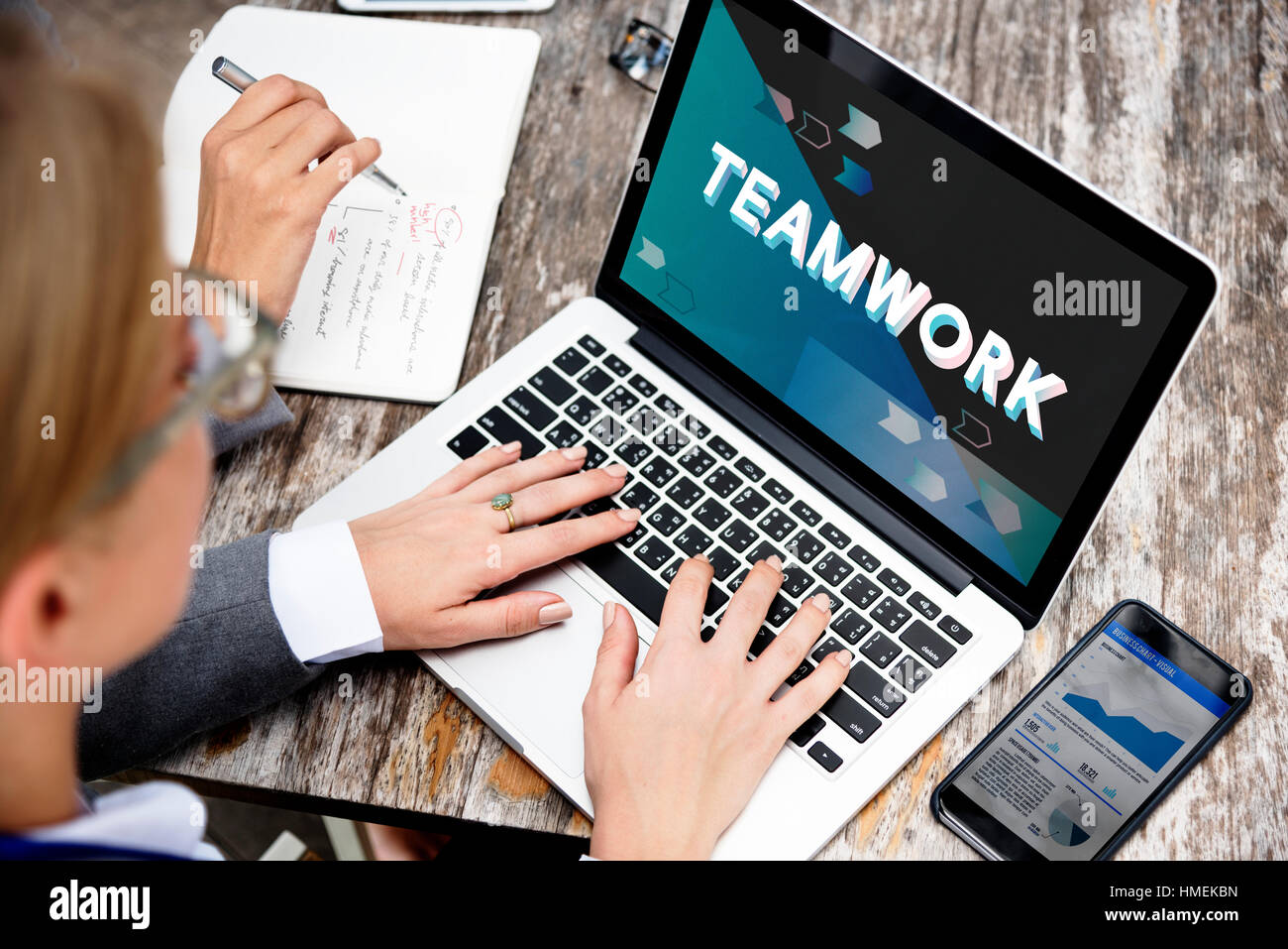 Strategy Progress Efficiency Teamwork Concept Stock Photo - Alamy