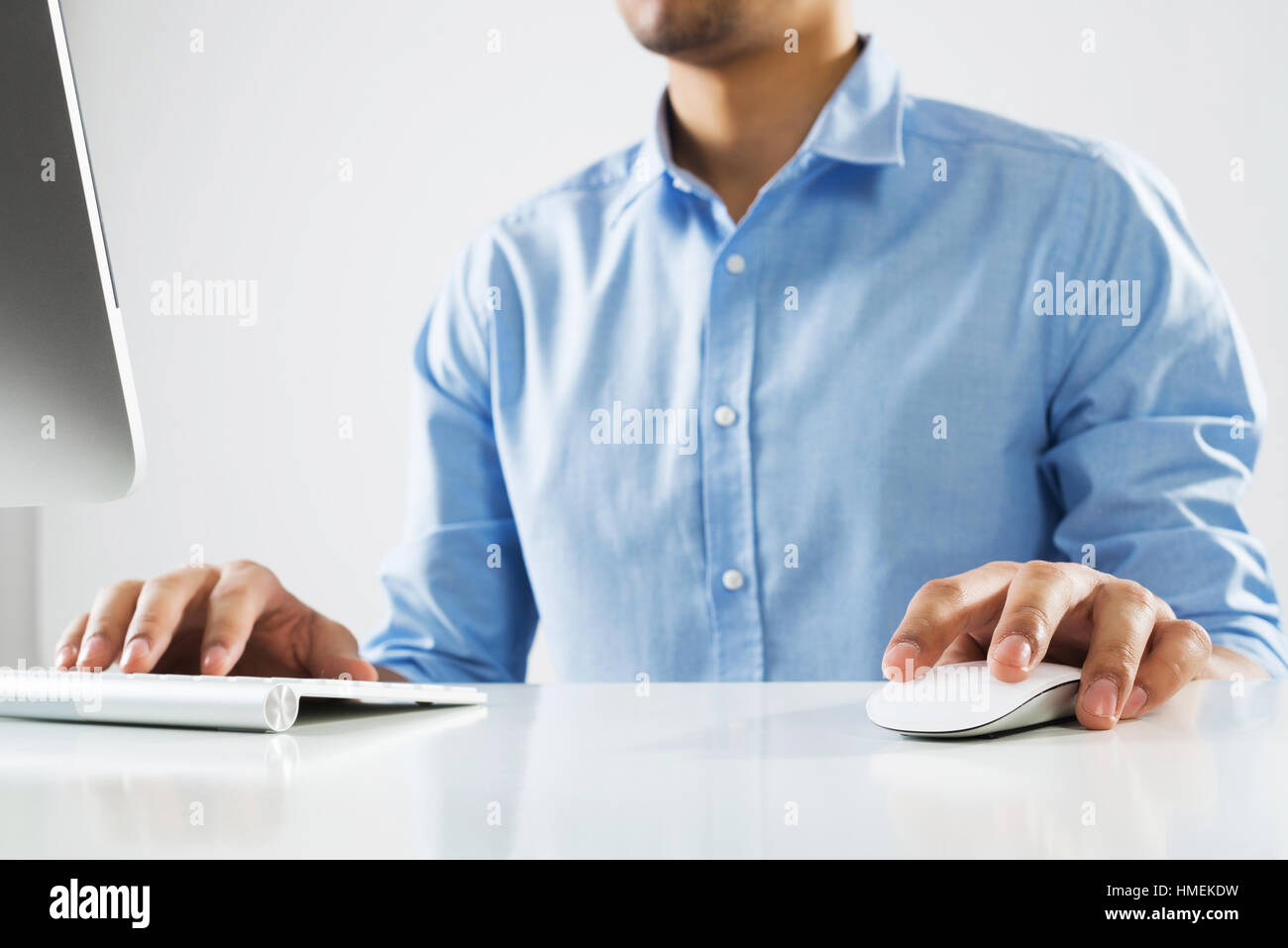 Man at work Stock Photo - Alamy