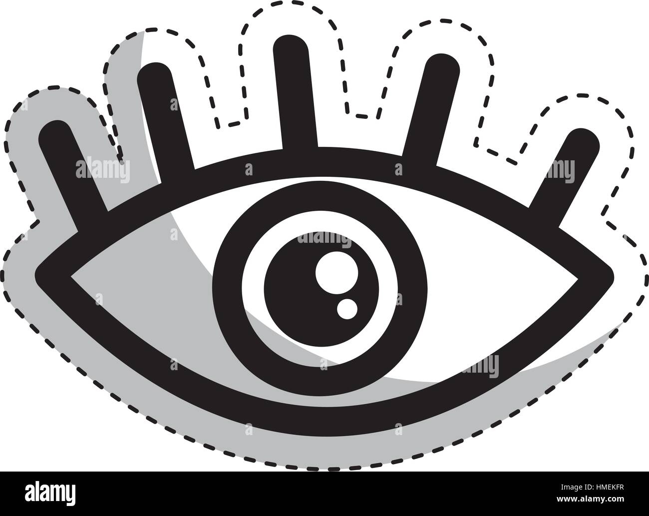 eye human sign isolated icon vector illustration design Stock Vector ...