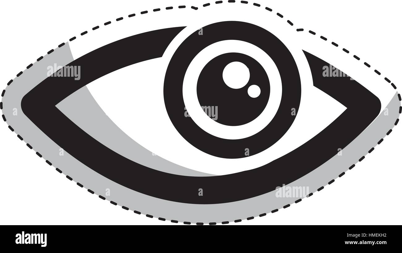 eye human sign isolated icon vector illustration design Stock Vector ...