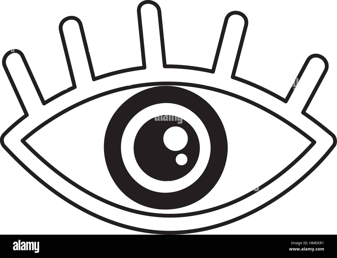 eye human sign isolated icon vector illustration design Stock Vector ...