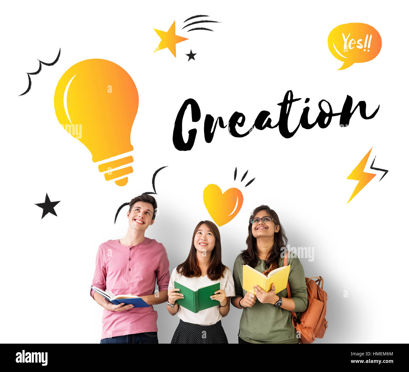 Inspiration Creative Ideas Brainstorming Concept Stock Photo - Alamy