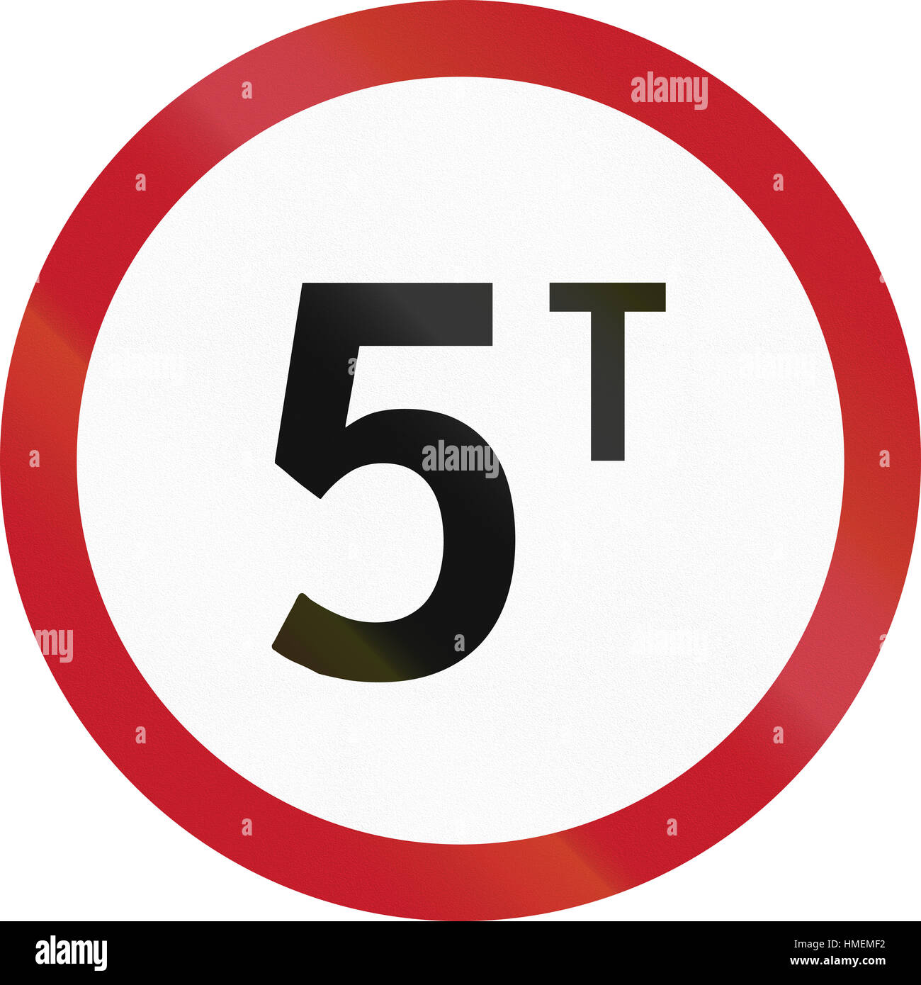 Road sign in the Philippines - Weight restriction road sign in the ...