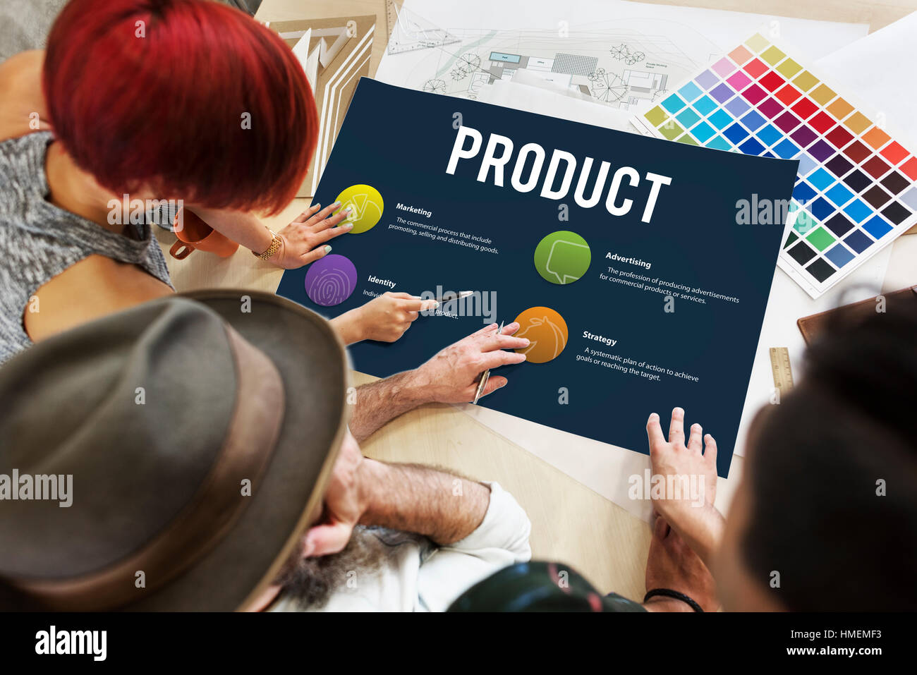 Business Product Promotion Design Concept Stock Photo - Alamy