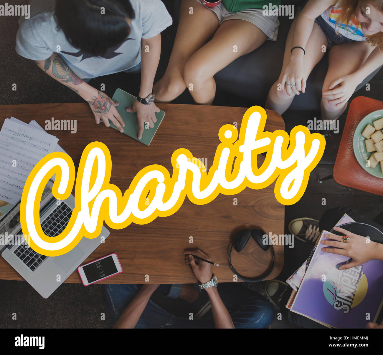 Charity Donation Writing Word Concept Stock Photo - Alamy