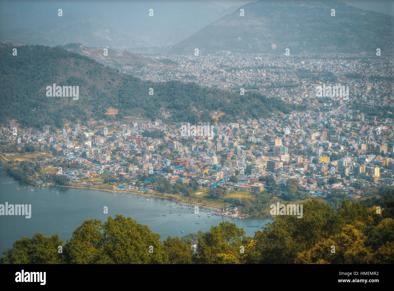 Pokhara - a city in central Nepal, the administrative center of the ...