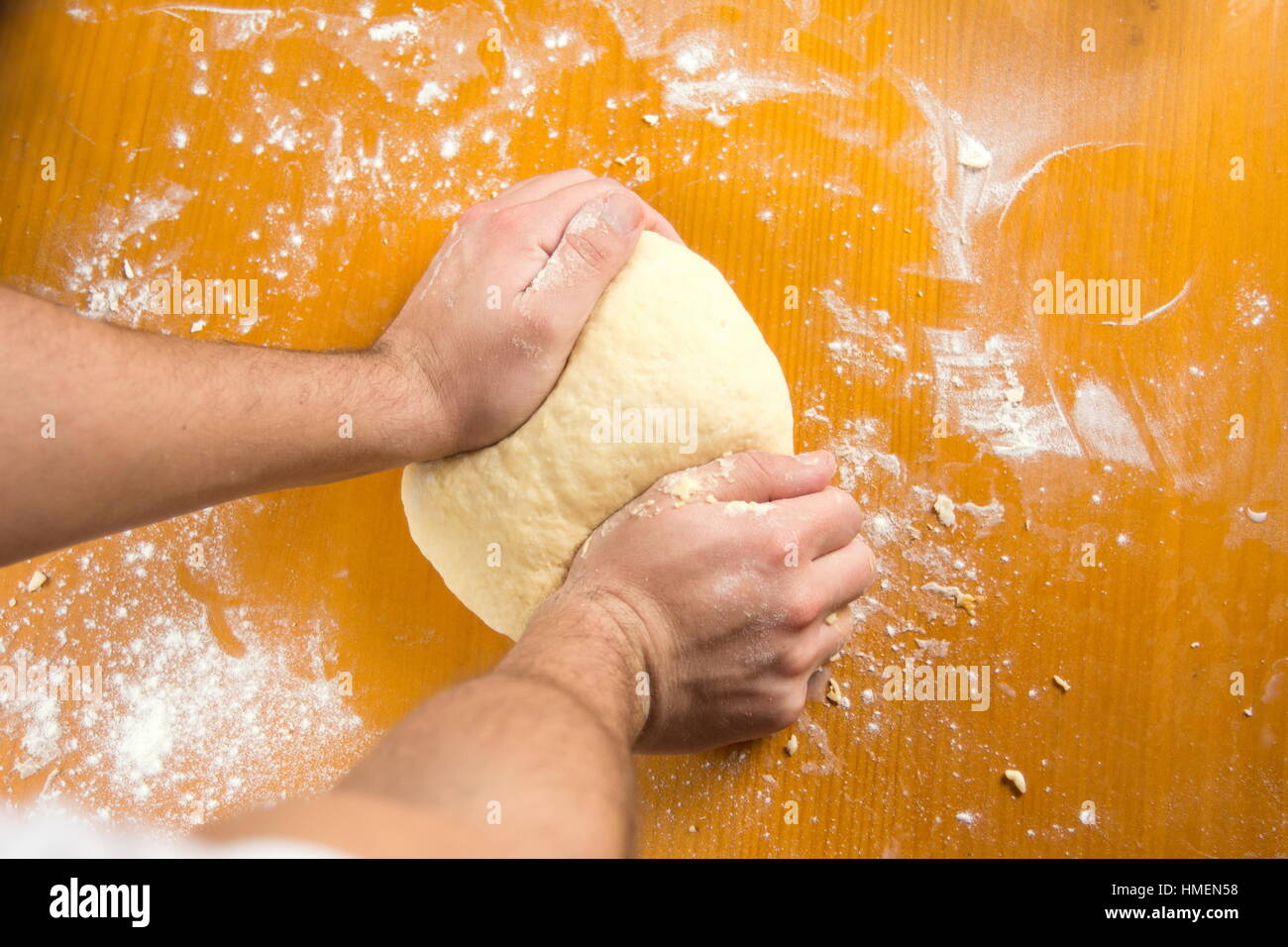 Kneading dough bread hi-res stock photography and images - Alamy