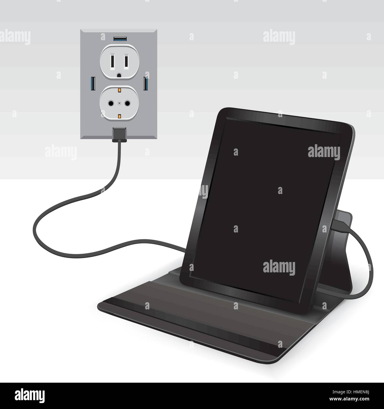 Charged cable Stock Vector Images - Alamy