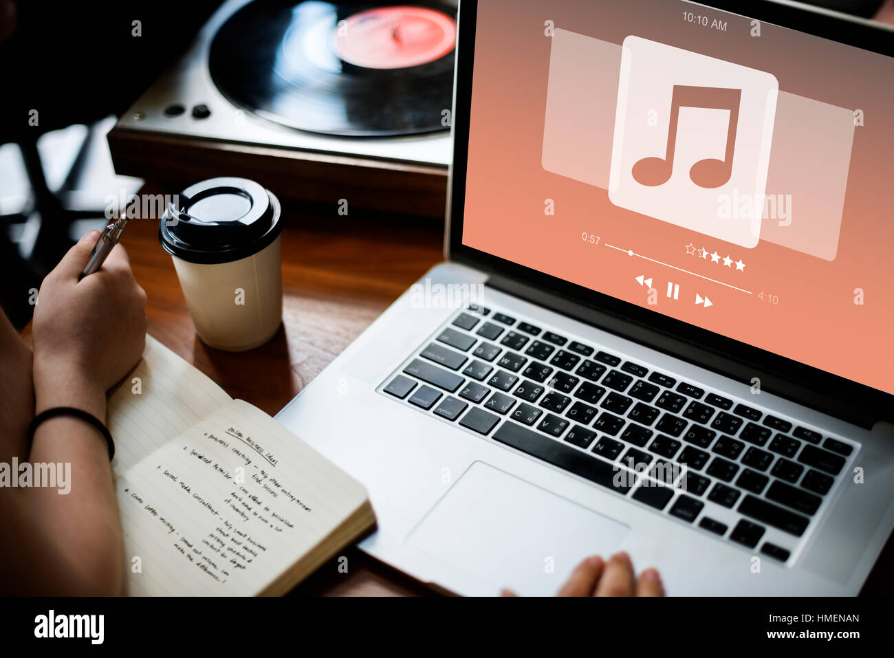 Music Video Player Multimedia Concept Stock Photo - Alamy